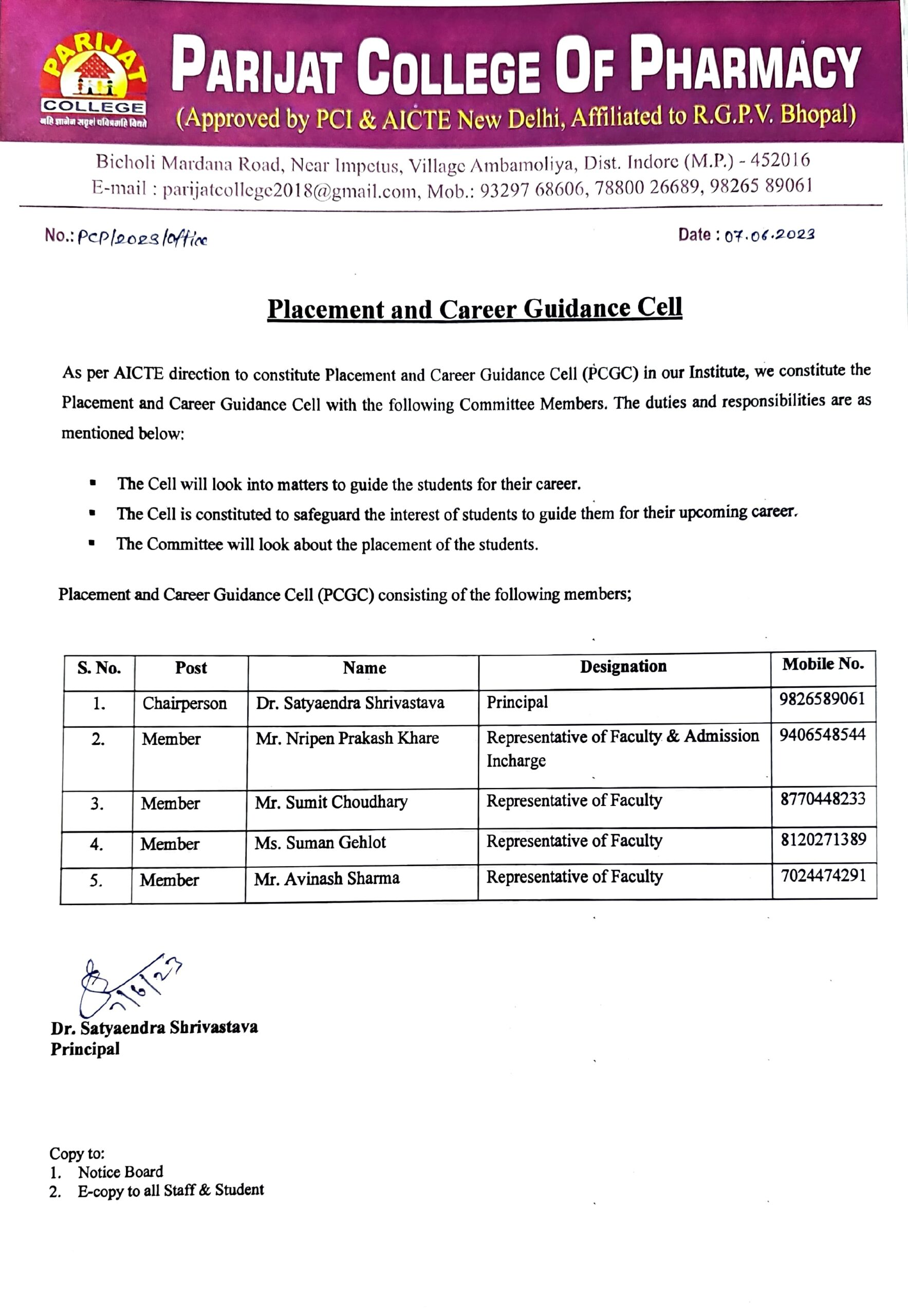 Career & Placement Cell – parijatcollege